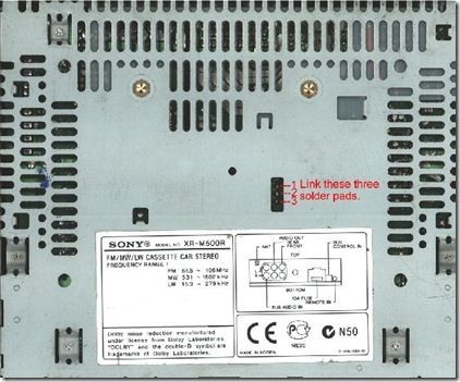 SONY XR500 - XR800